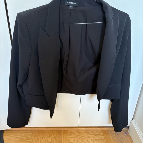 Express | Jackets & Coats | Express Womens Elegant Black Suit Jacket ...